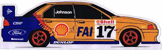 Johnson Shell Ford Sticker