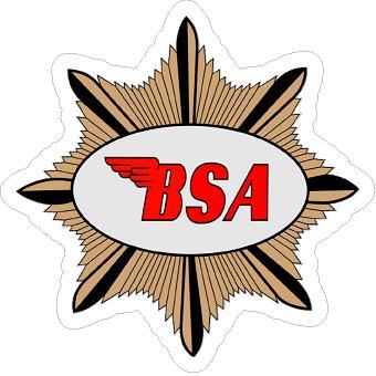 BSA Motorbikes Logo Sticker - AS Design Print