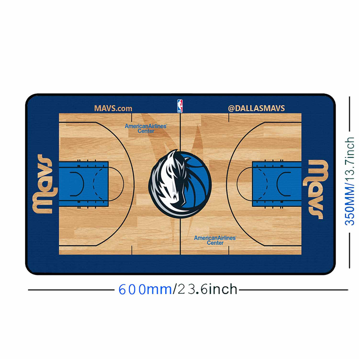 Dallas Mavericks Themed NBA Desk / Gamer Pad - AS Design Print