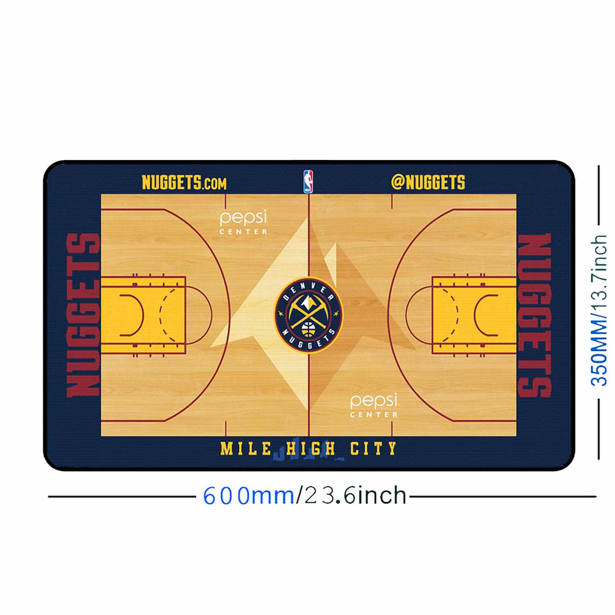 Denver Nuggets Themed NBA Desk / Gamer Pad - AS Design Print