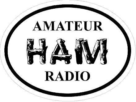 Amateur Ham Radio Sticker - AS Design Print
