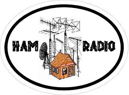 Ham Radio Shack Sticker - AS Design Print