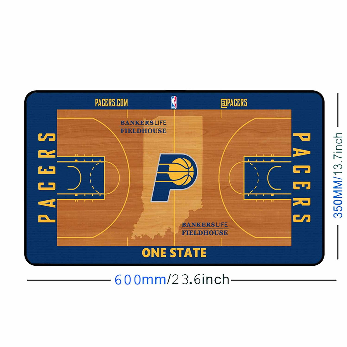 Indiana Pacers Themed NBA Desk / Gamer Pad - AS Design Print