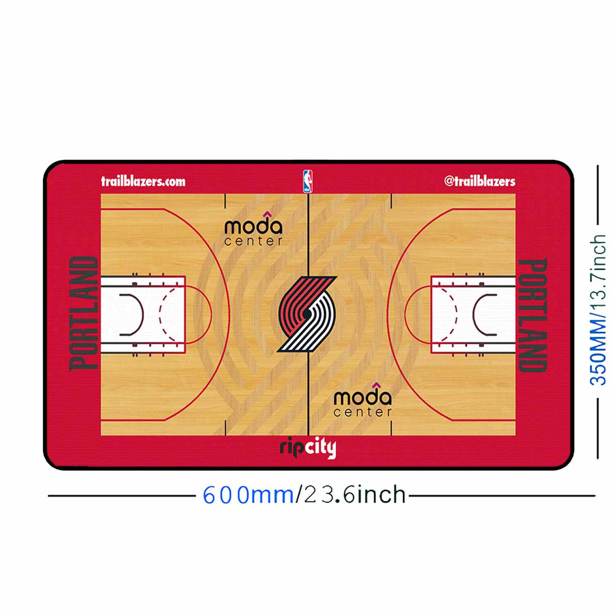 Portland Trailblazers Themed NBA Desk / Gamer Pad - AS Design Print