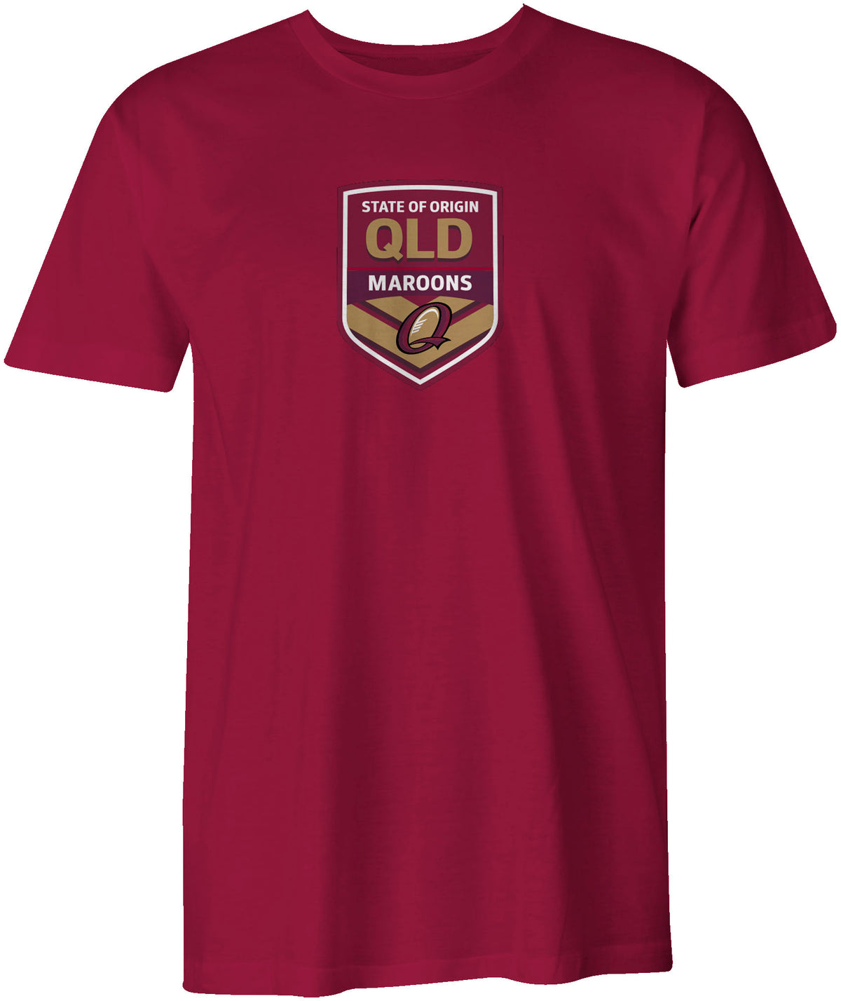 State Of Origin QLD Maroons Logo T-Shirt - AS Design Print