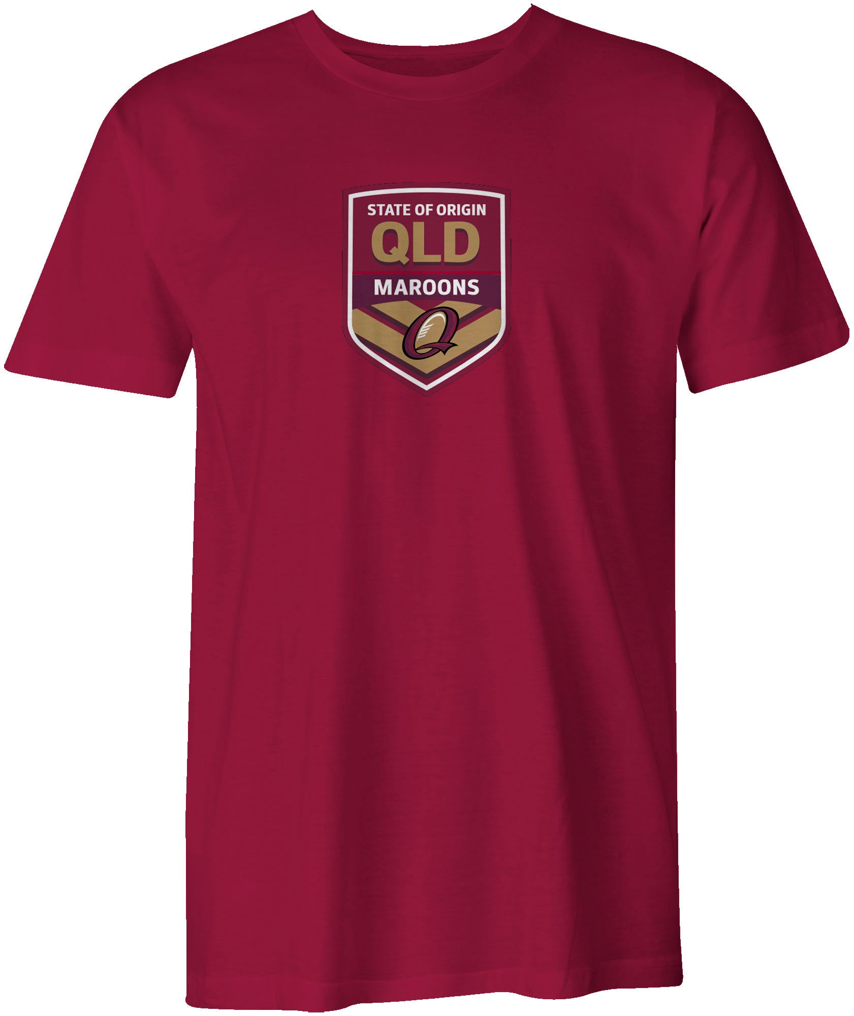 State Of Origin QLD Maroons Logo T-Shirt - AS Design Print