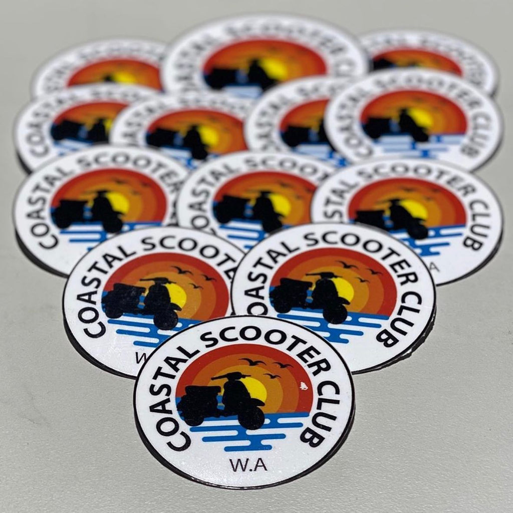 50 Round Custom Printed Stickers 50mm x 50mm - DTF Print Store